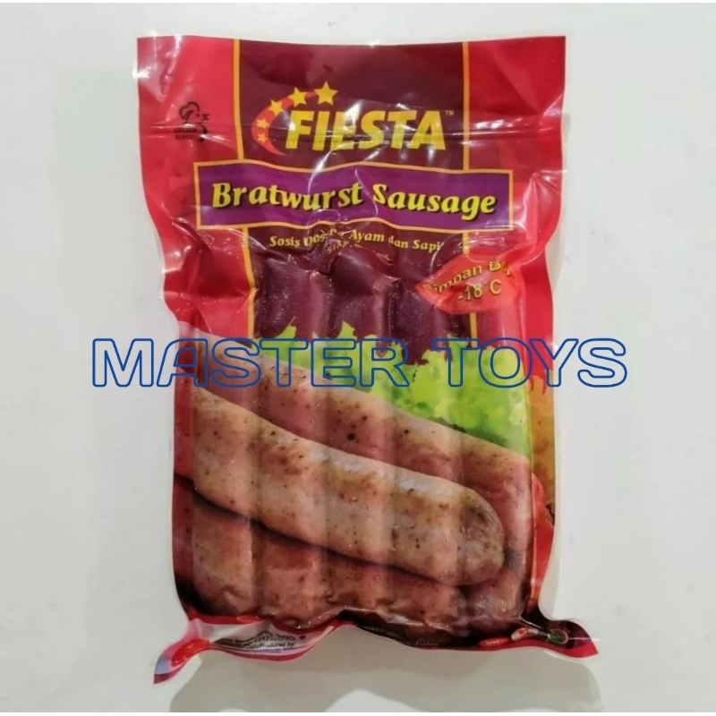 Jual Fiesta Bratwurst Sausage 300g Sosis Daging Ayam dan Sapi | Shopee ...