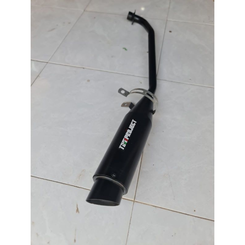 Jual KNALPOT RACING SUPRA FIT NEW - SUPRA X 100 MBR BULAT BLACK ...
