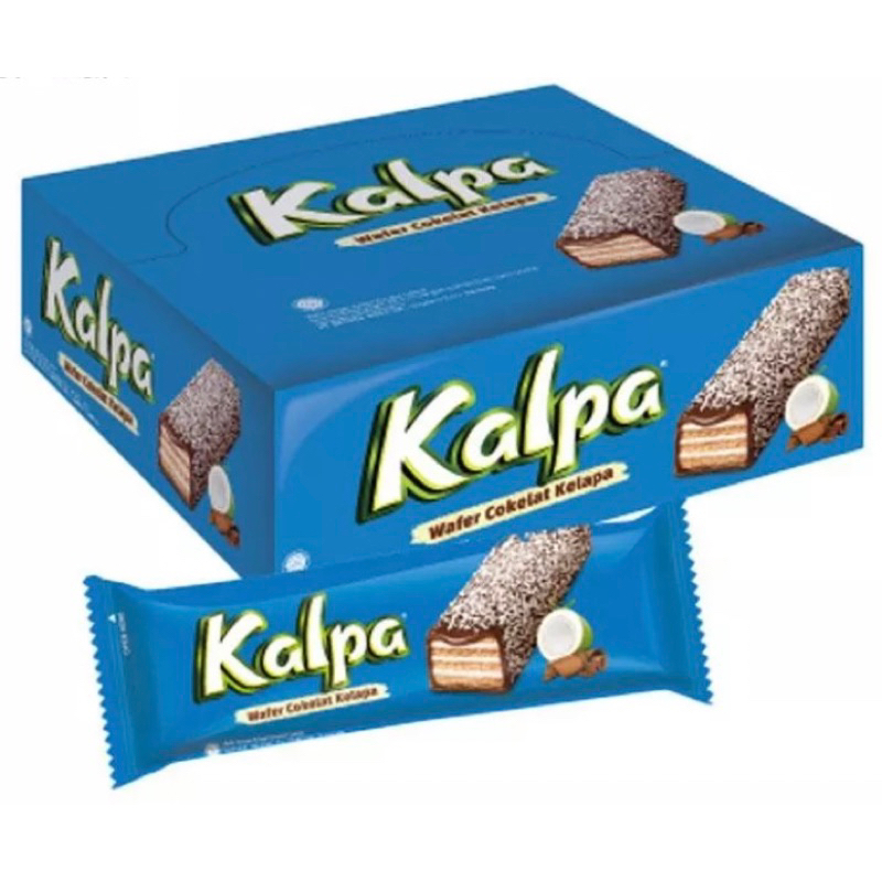 Jual Kalpa Wafer cokelat kelapa 1 kotak isi 12 bungkus | Shopee Indonesia
