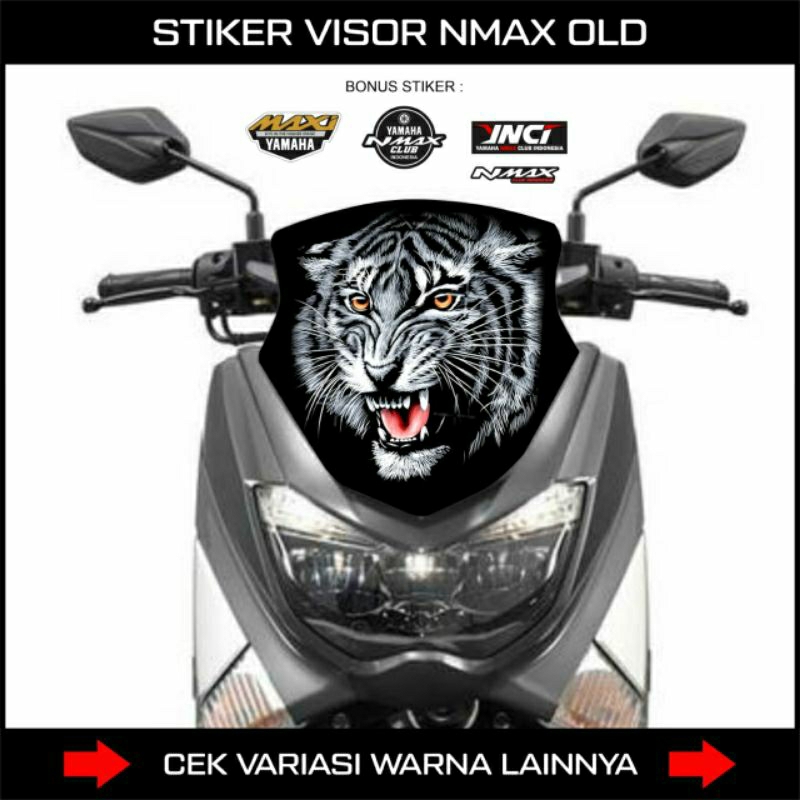 Jual STIKER VISOR NMAX 155 LAMA / STICKER DECAL VISOR MOTOR YAMAHA NMAX ...