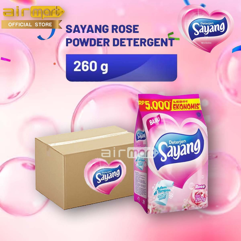 Jual Detergent Sayang Original Fresh Lavender Rose Powder Cuci 260g ...