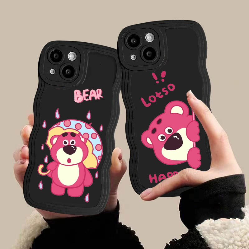 Jual [GB06] Case Lotso Gelombang Hitam For Vivo Y36 Y27 Y02 Y02T V27 ...
