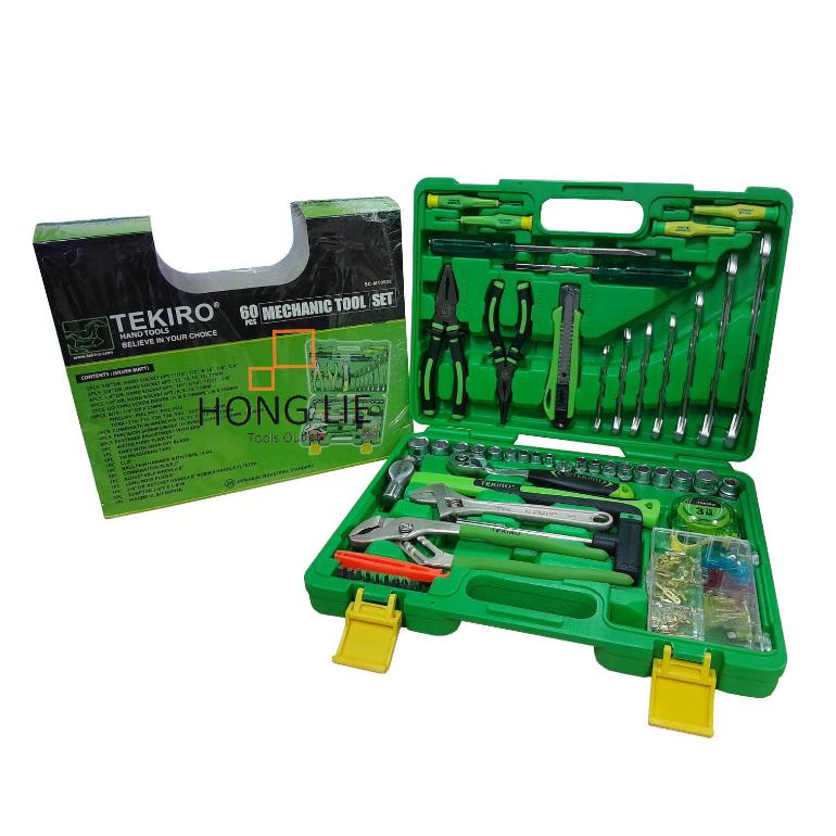 Jual TEKIRO Mechanic Tool Set 60 Pcs 60Pcs / Tool Kit Mekanik | Shopee Indonesia
