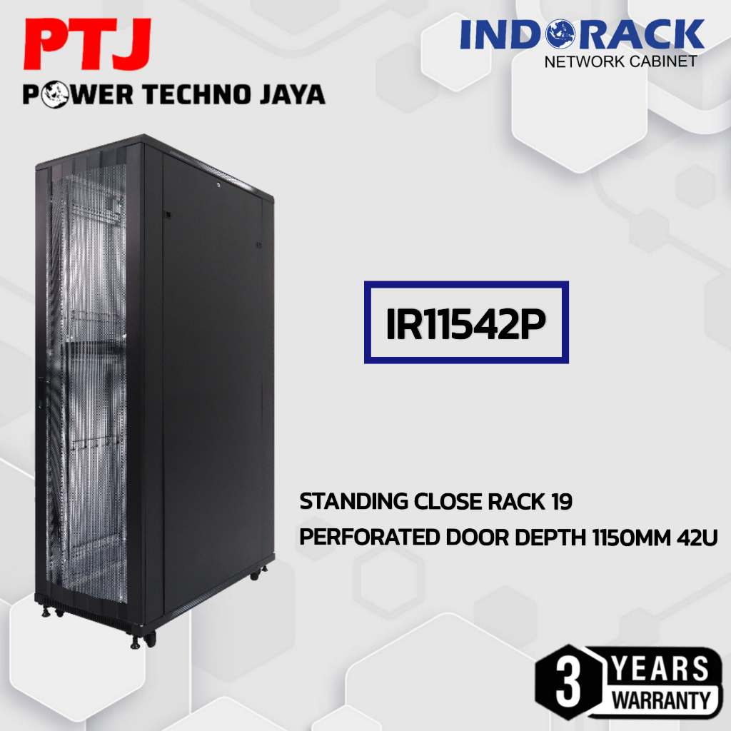 Jual IR11542P Rak Server INDORACK IR11542P Standing Close Rack ...