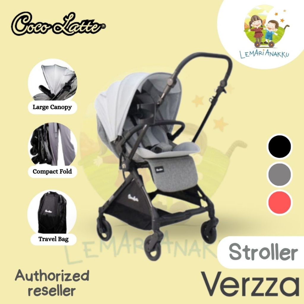 Jual Cocolatte Stroller 21208 Verzza 4x4 Reversible Handle Kereta Dorong Hadap Ibu | Shopee ...