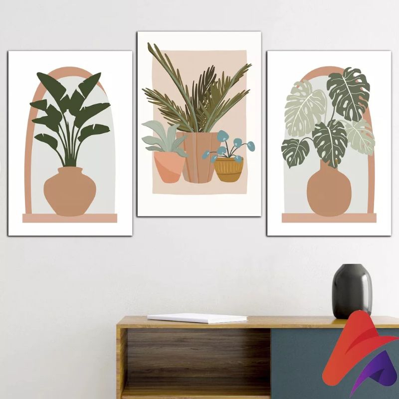 Jual lukisan kanvas aesthetic / lukisan tangan media kanvas / hiasan ...