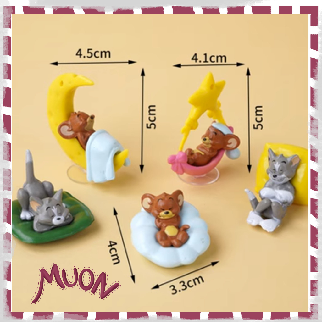 Jual Set Cake Topper Figurin Pajangan Hiasan Tom & Jerry Kucing Tikus ...