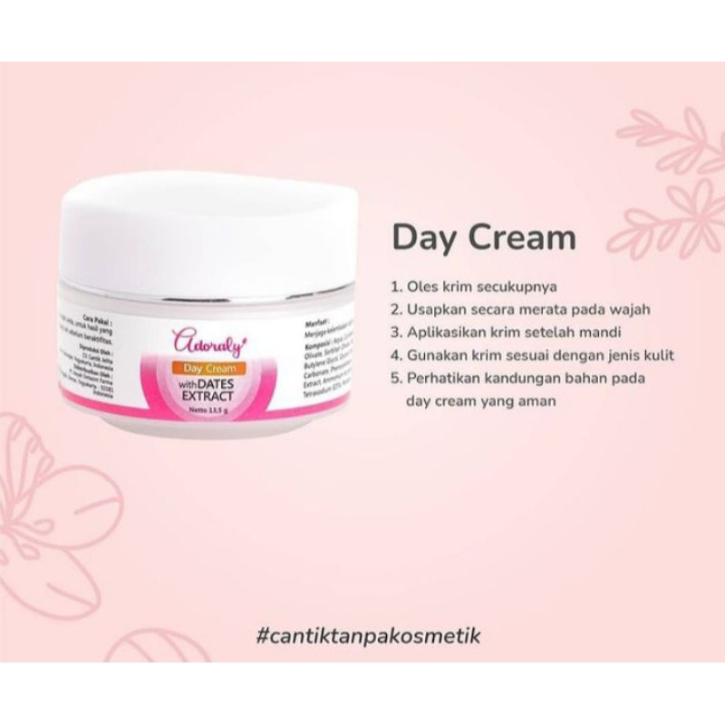 Jual Adoraly - Day Cream with Dates Extract (Kurma) | Shopee Indonesia