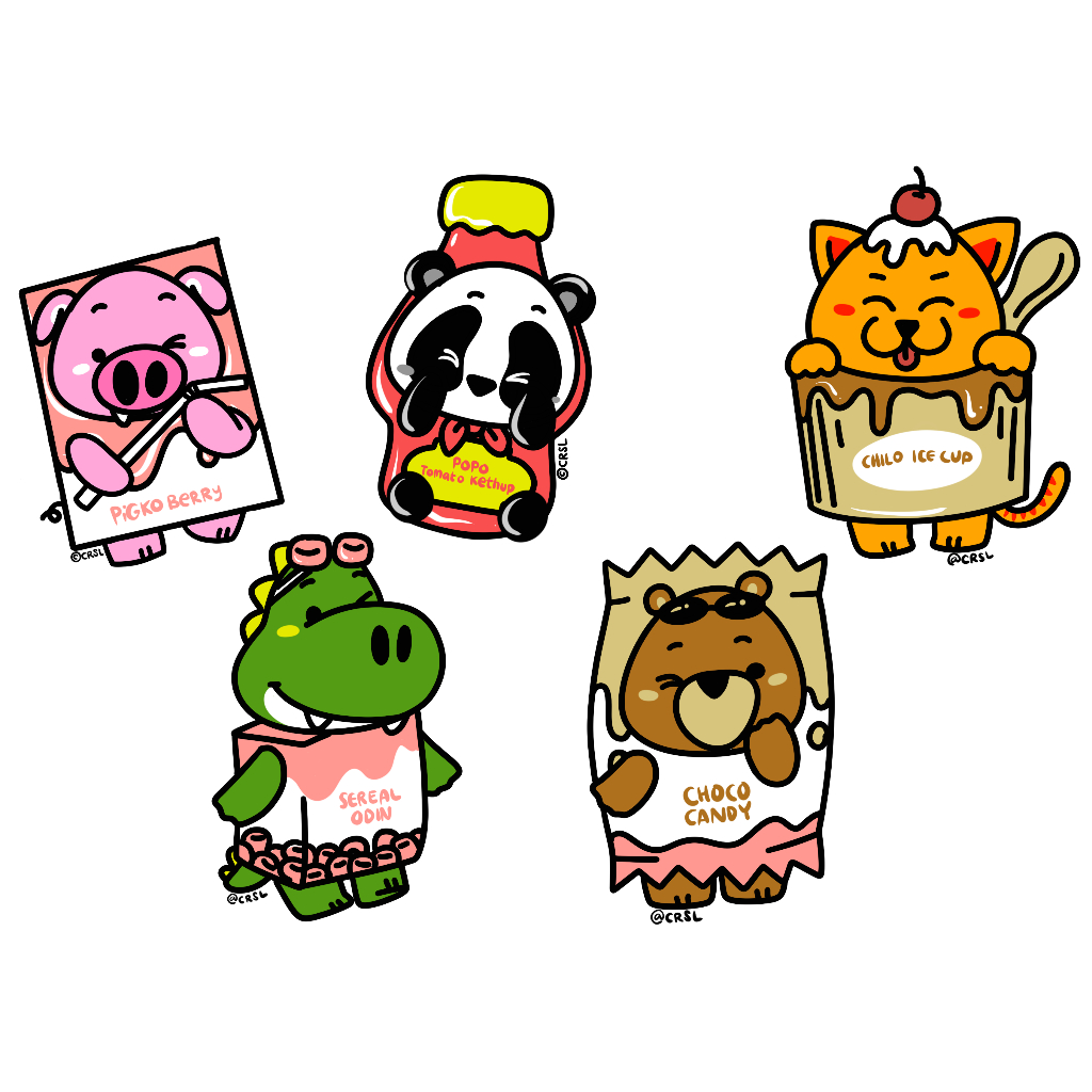 Jual CRSL Sticker Pack | Get 5 Characters | Shopee Indonesia