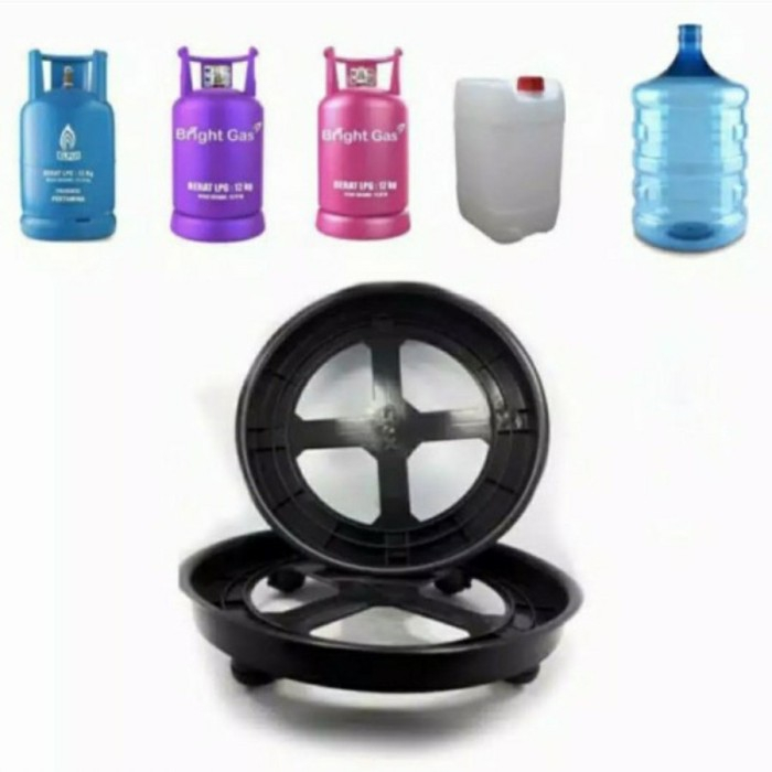 Jual Roda Tabung Gas Plastik Roda Alas Tatakan LPG Galon Aqua/ALAS ...