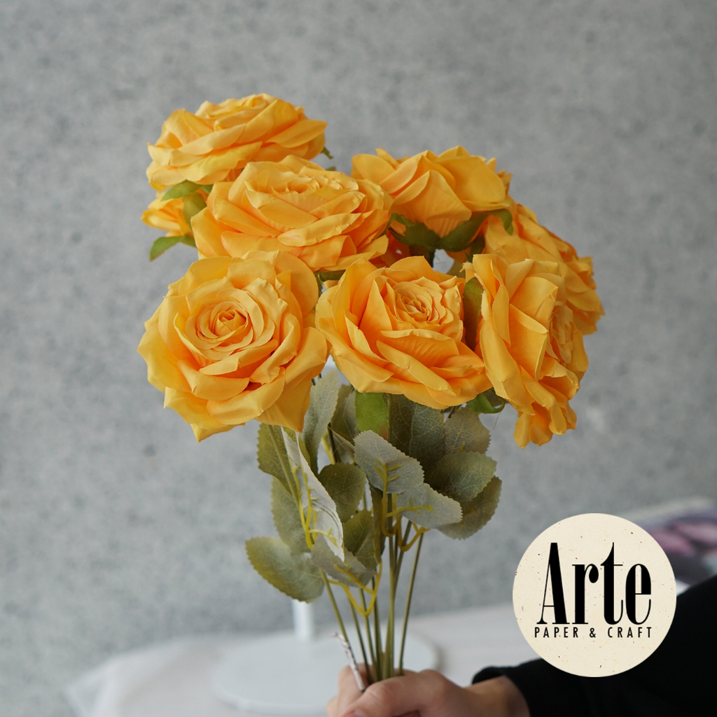 Jual 49cm Flower Rose Diamond K9 Mawar Bintang 9 Kuntum Premium Soft ...