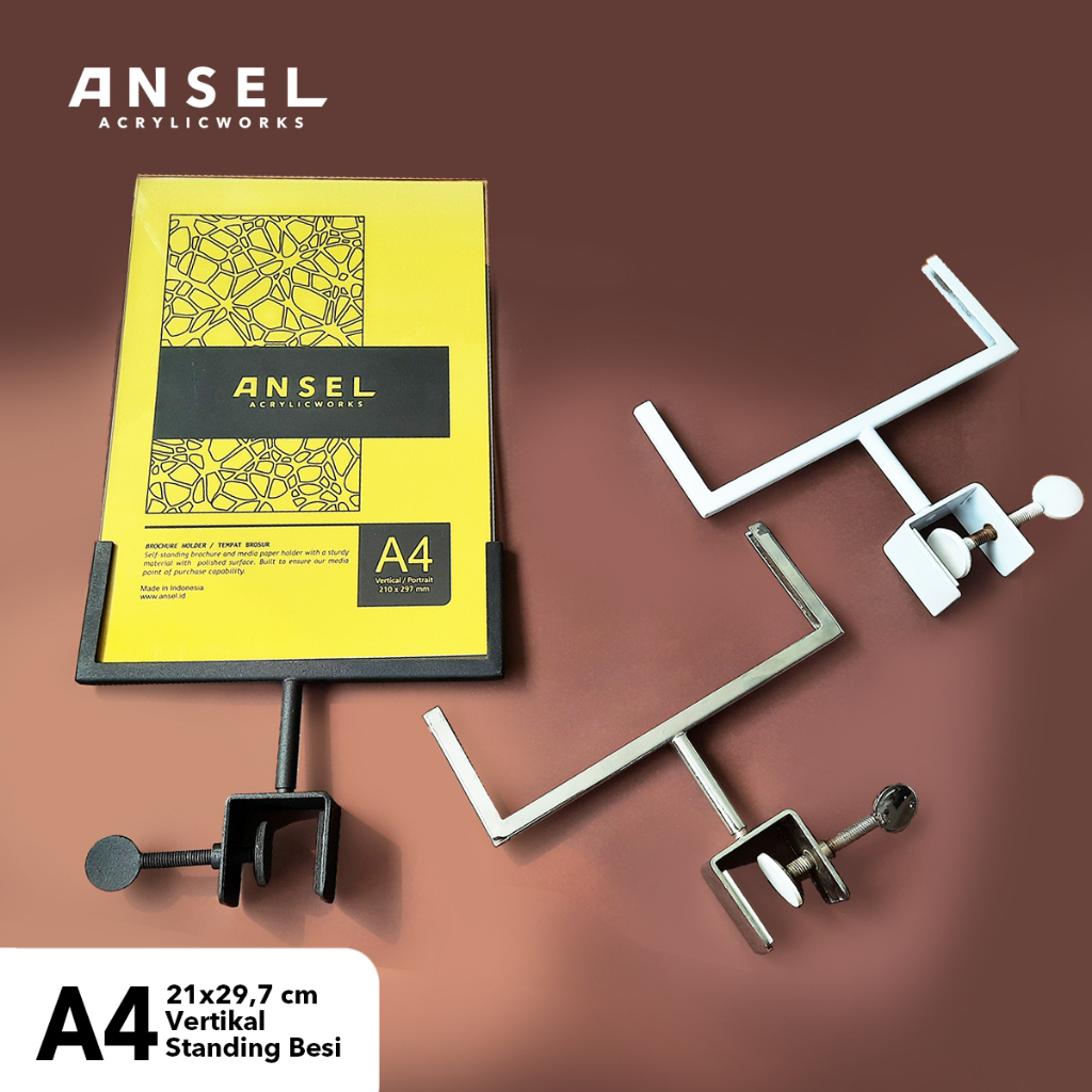 Jual ANSEL Display Harga POP Acrylic/ Akrilik Jepit Besi Putar Price ...