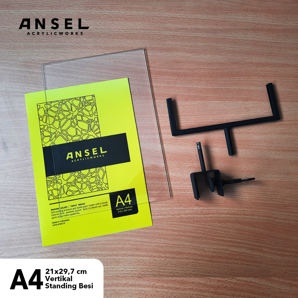 Jual ANSEL Display Harga POP Acrylic/ Akrilik Jepit Besi Putar Price ...