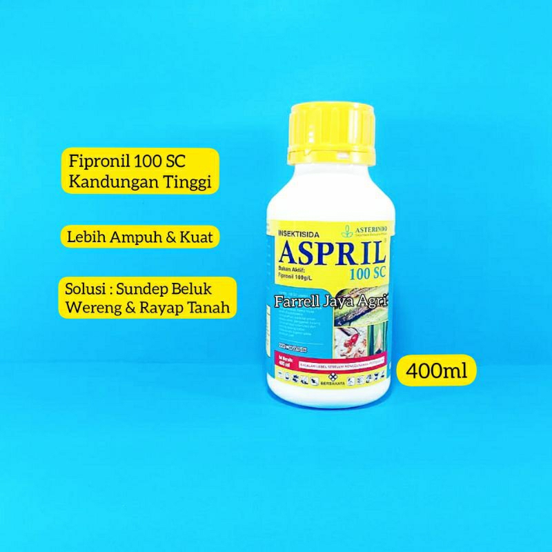 Jual INSEKTISIDA ASPRIL 100SC FIPRONIL 400ML | SUNDEP | BELUK | Shopee ...