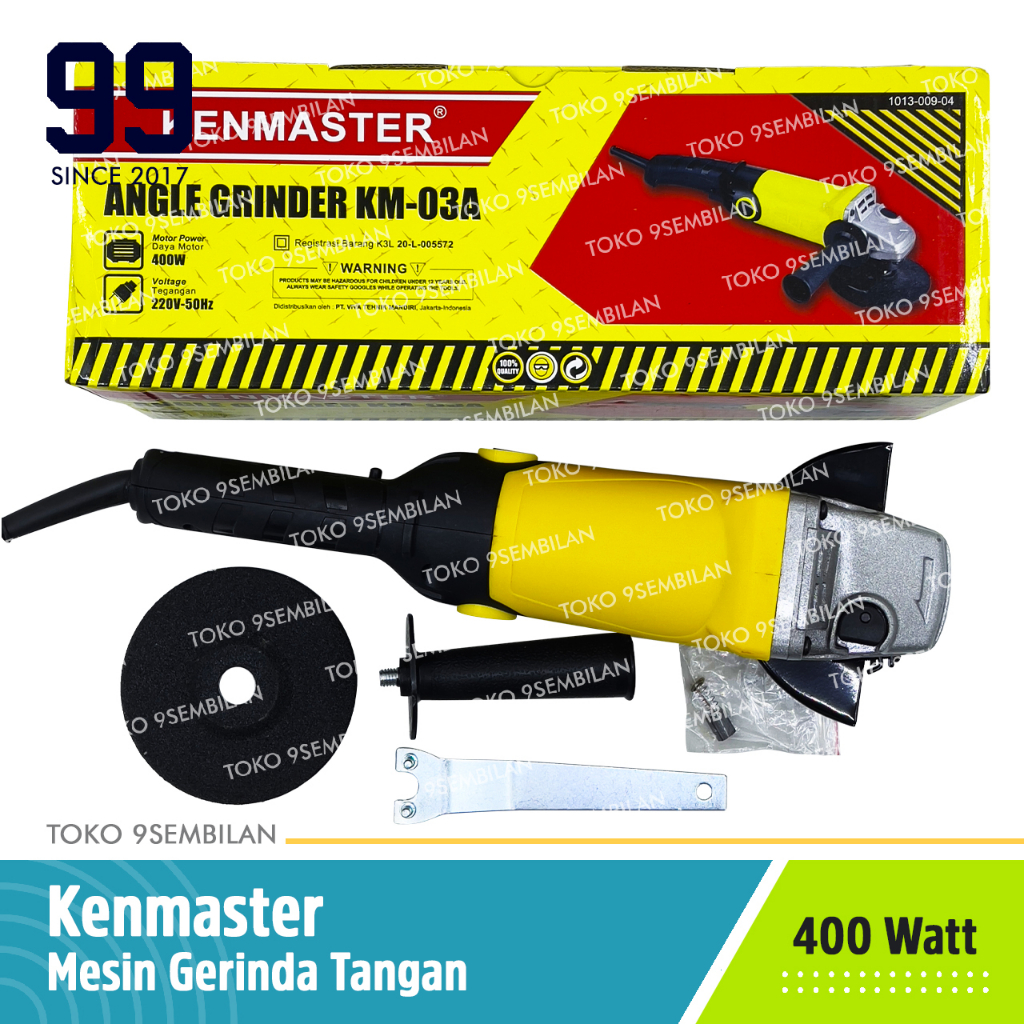Jual Kenmaster Angle Hand Grinder KM-03A Mesin Potong Poles Gerinda ...