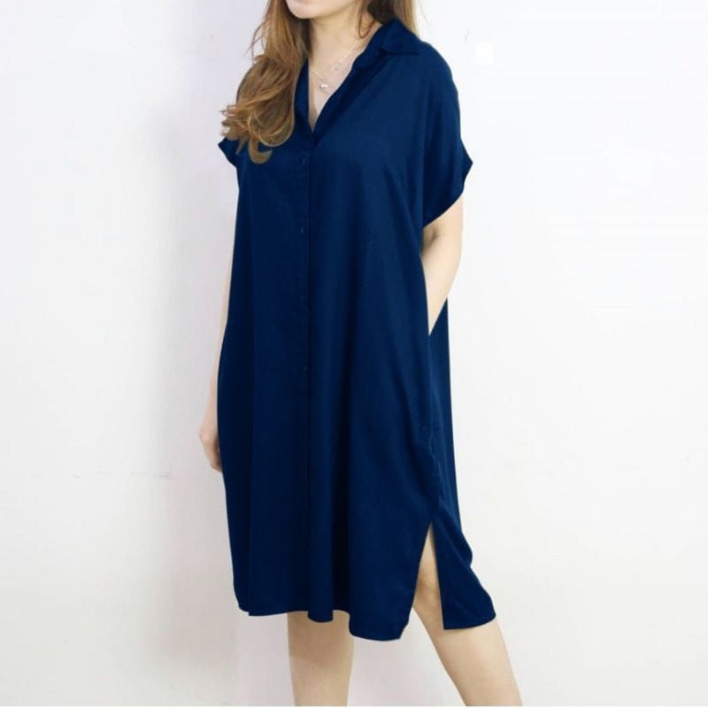 Jual DASTER POLOS FULL KANCING DEPAN RAYON BUSUI VIRAL | Shopee Indonesia