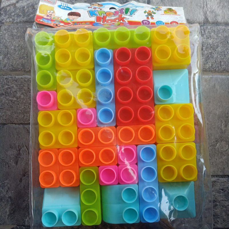 Jual OCT9807. MAINAN EDUK ASI KREATIF BLOCK ISI 64 / MAINAN LEGO BALOK ...