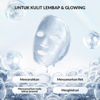 Jual BIOAQUA Bundle 6pcs Sheet Mask Masker Wajah Set SymWhite 377 ...