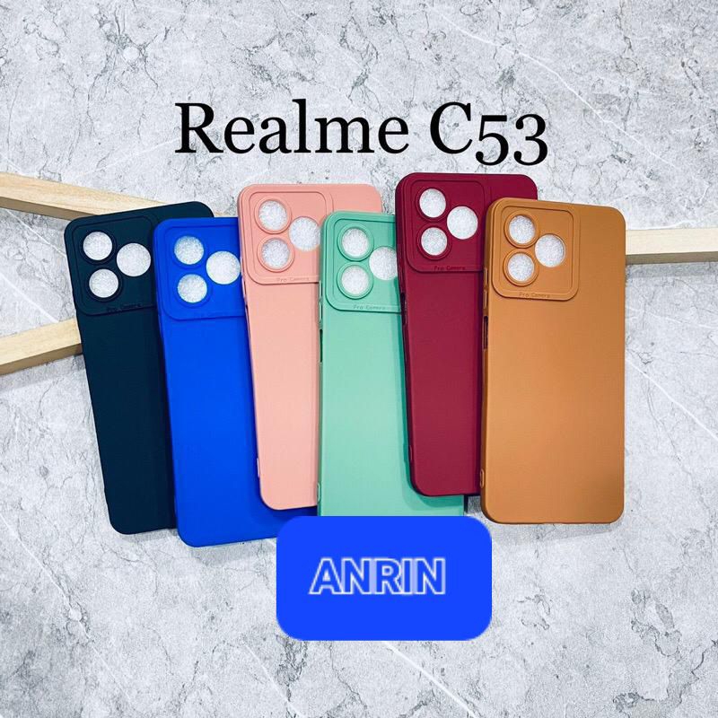 Jual REALME C53 C51 CASE PRO CAMERA MACARON CASING SOFTCASE SILIKON ...