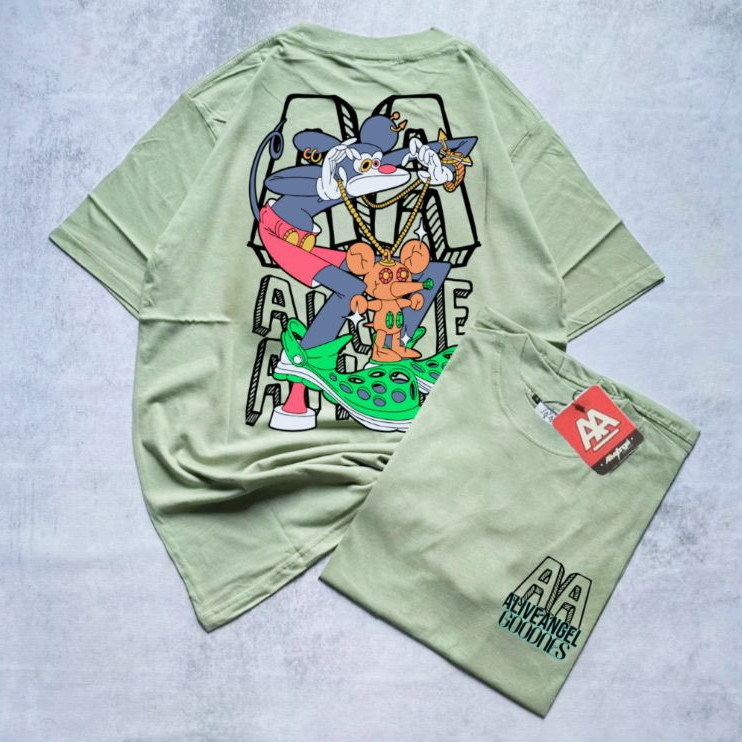 Jual Kaos Pria Distro Surfing Kaos Distro Anime Warna Sage Cowok ...
