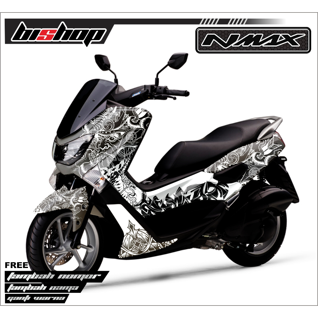 Jual decal sticker full body nmax old variasi dragon vector grafity ...