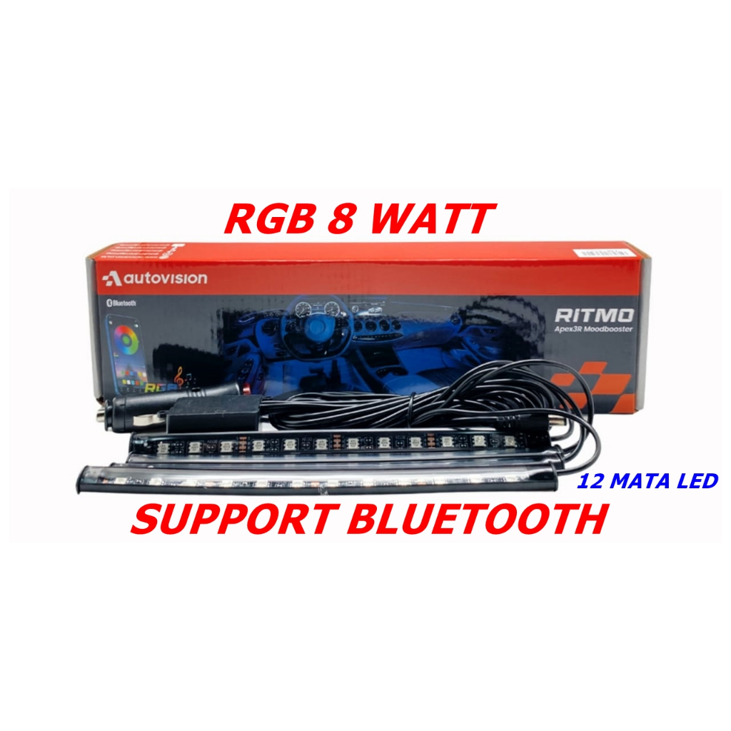 Jual LAMPU LED STRIP KOLONG KAKI CAR FOOT MOBIL RGB BLUETOOTH ...