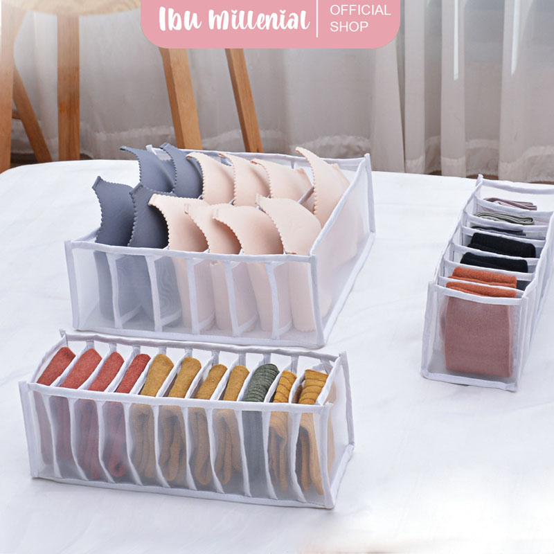Jual IBUMILLENIAL Tempat Pakaian Dalem Storage Box Kaos Kaki Celana ...