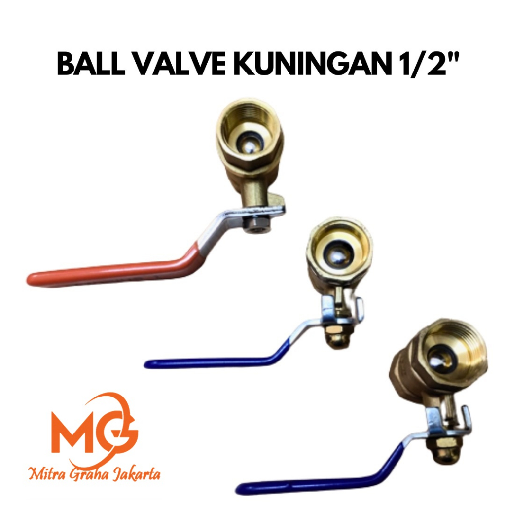 Jual MG Ball Valve Kuningan Brass ASLI 1/2" Stop Kran 1/2 Inch Balvalve ...