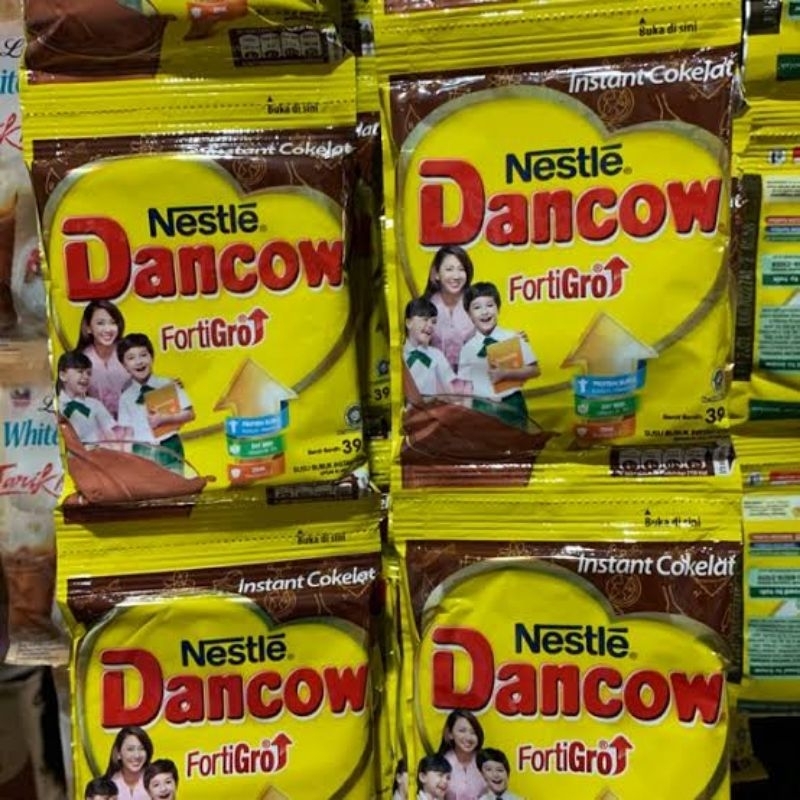 Jual Susu Bubuk DANCOW Cokelat - 1 renteng (10 pcs @39 gram) | Shopee ...