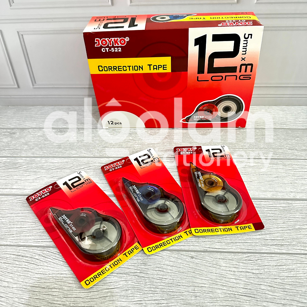 Jual ECER ( 1 PCS 5mm x 12m ) Stipo Kertas Joyko CT-522 Tipe X Kertas ...