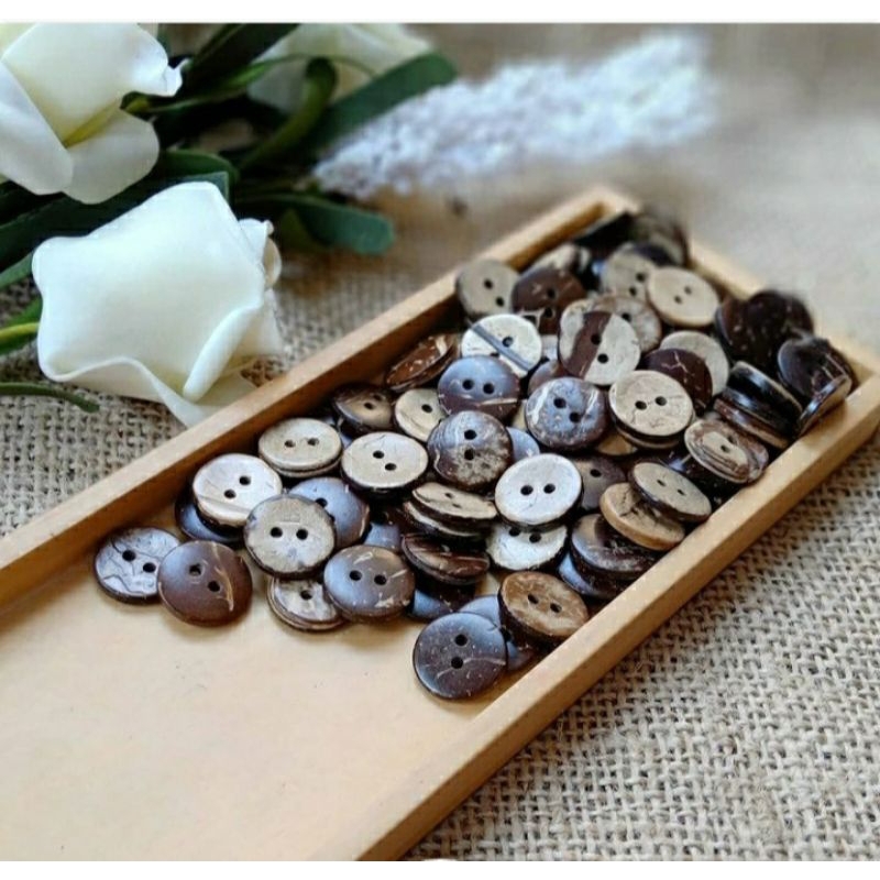 Jual KANCING BATOK DIAMETER 15 MM/1.5 CM (ISI 100 PCS) | Shopee Indonesia