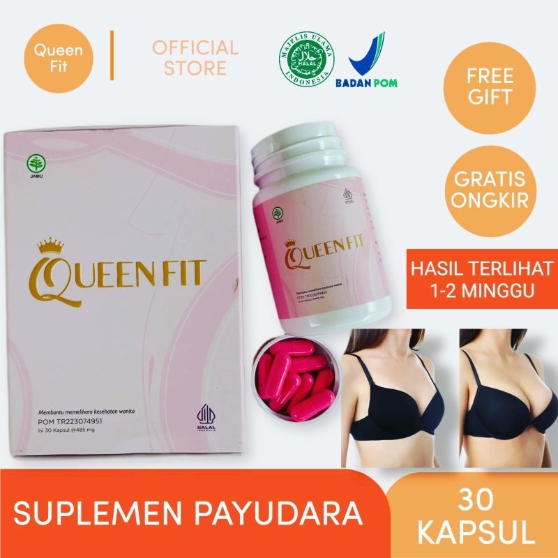 Jual Bpom Queen Fit Estrogen Wanita Transgender Herbal Payudara Kulit