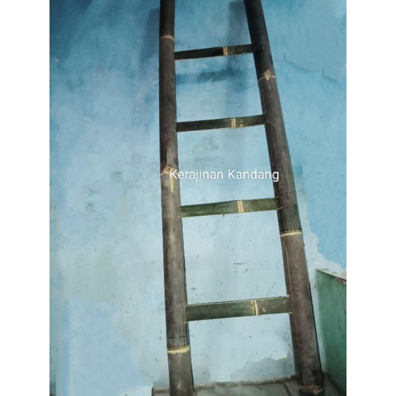 Jual TANGGA BAMBU | TANGGA DARI BAMBU HITAM ASLI Natural 150cm | Shopee ...