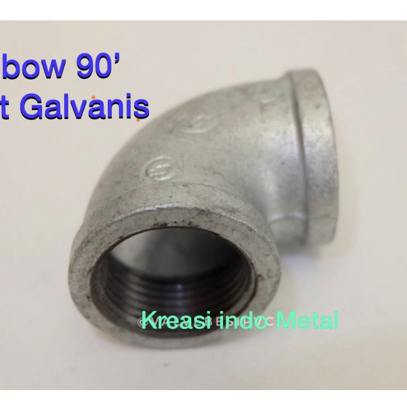 Jual 1/2" Elbow / knee / knei / L Drat Galvanis - 1/2 inch ( 90 derajat ) | Shopee Indonesia