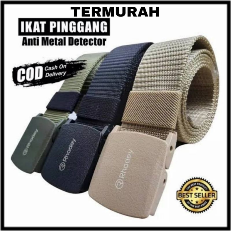 Jual Rhodey Tali Ikat Pinggang Pria Anti Xray Plastik Automatic Buckle ...