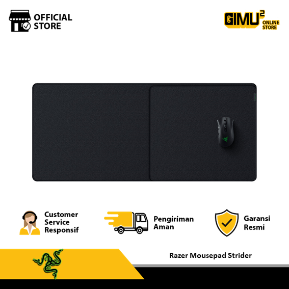 Jual Razer Mousepad Strider Hybrid Gaming Mouse Mat with a soft base ...