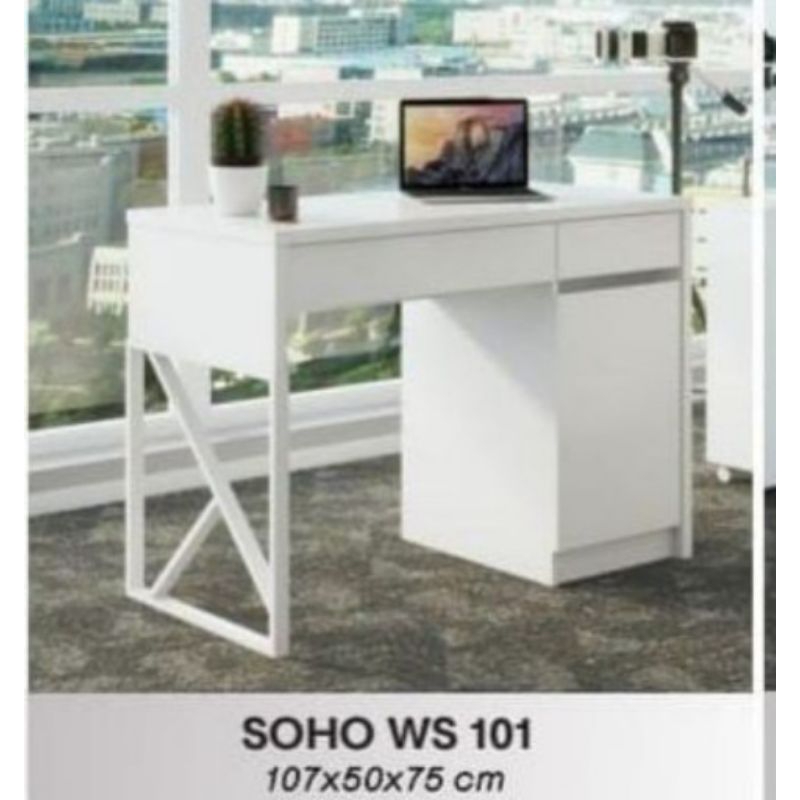 Jual Astrobox Meja Kerja Minimalis/Meja Kantor/Meja Belajar - SOHO WS 101 | Shopee Indonesia