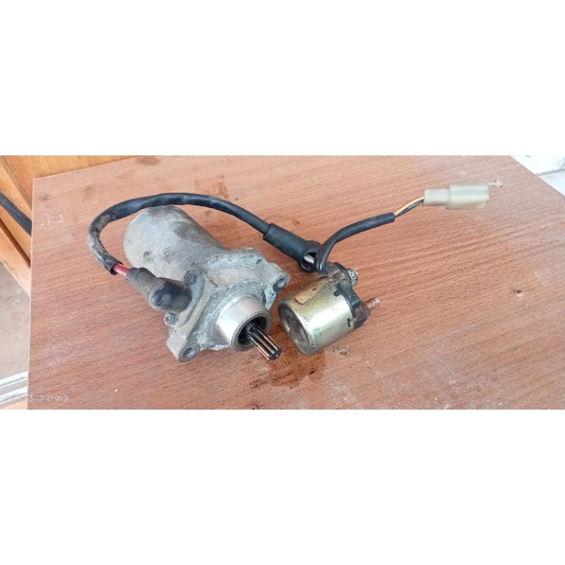 Jual dinamo starter smash 110 Revo original copotan set one way ...