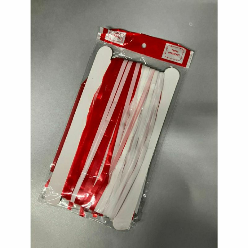 Jual Rumbai Merah Putih / Tirai Foil Merah Putih / Hiasan 17 Agustus ...