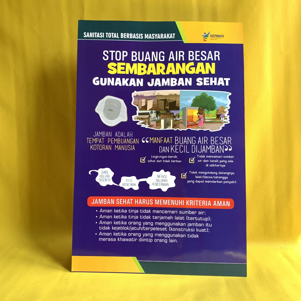Jual Paket Poster STBM | Paket 7 Poster Sanitasi Total Berbasis ...