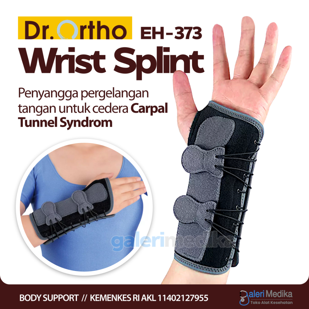 Jual Penyangga Tangan Dr. Ortho EH-373 Comfort-Pull Wrist Splint Bisa ...
