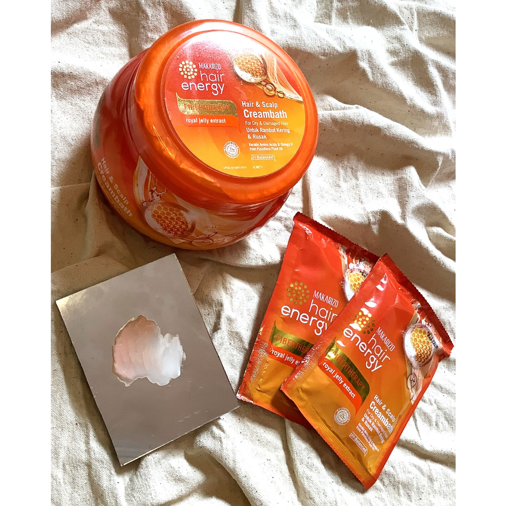 Jual Makarizo Hair Energy Hair & Scalp Creambath Fibertherapy JAR 500gr ...