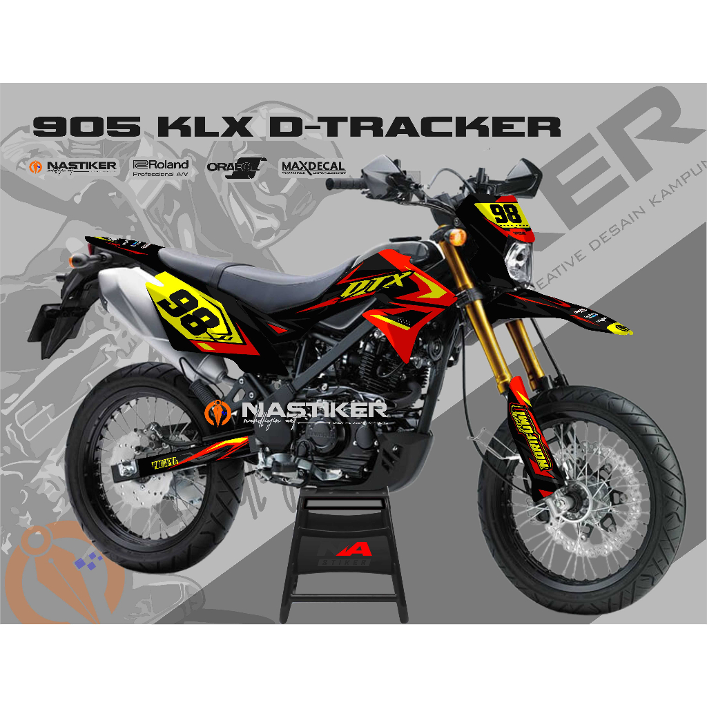 Jual STIKER DECAL STRIPING custom KLX D-TRACKER FULL BODY - DECAL KLX D ...