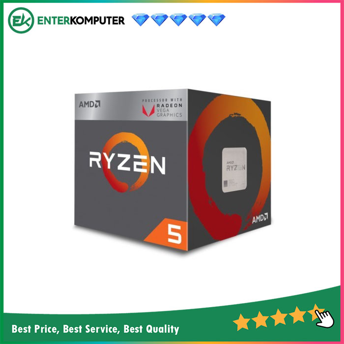Jual AMD Ryzen 5 Raven Ridge 2400G - AM4 Box - 4 Core | Shopee Indonesia