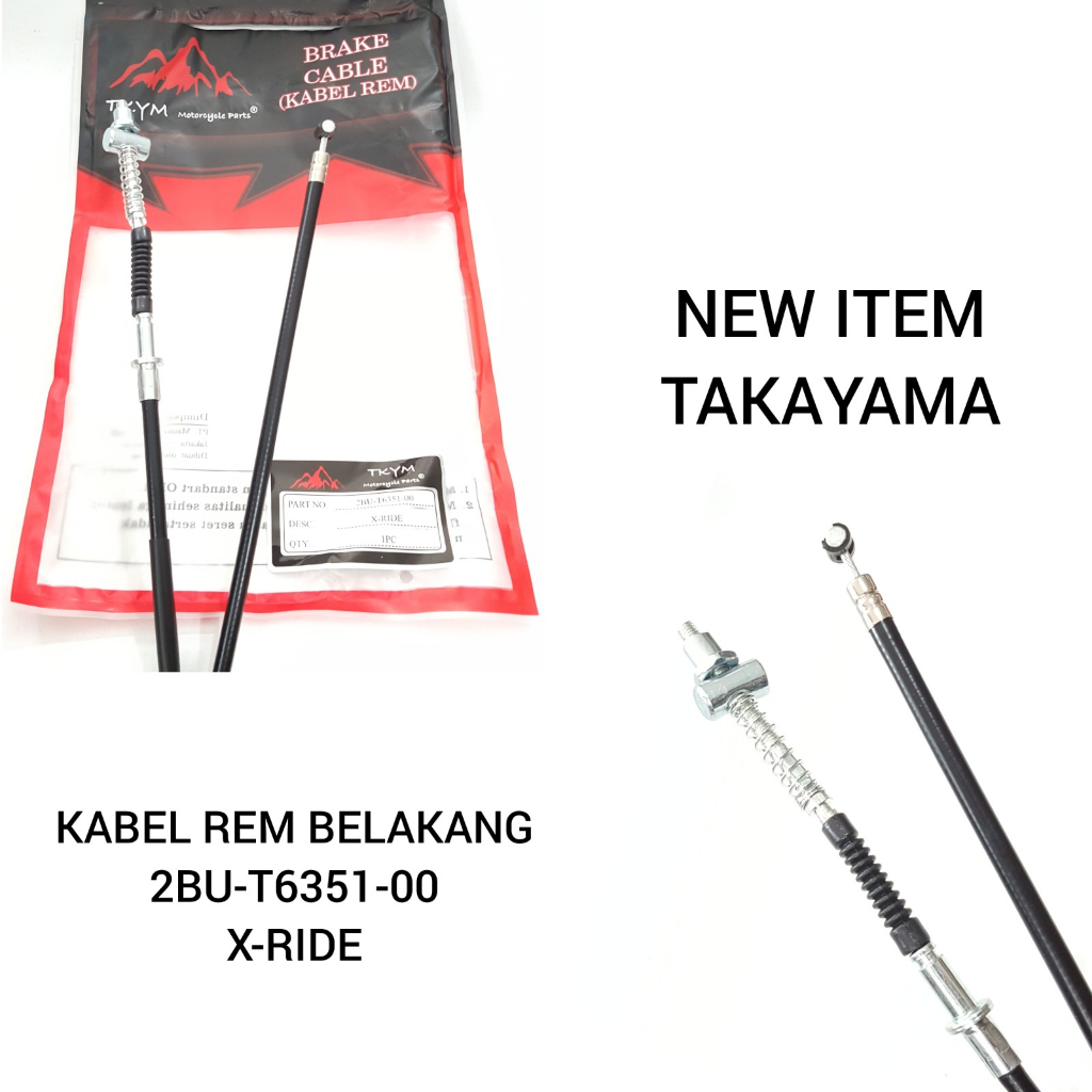 Jual Takayama Kabel Rem / Brake + Mur Cable X Ride (Belakang) | Shopee ...