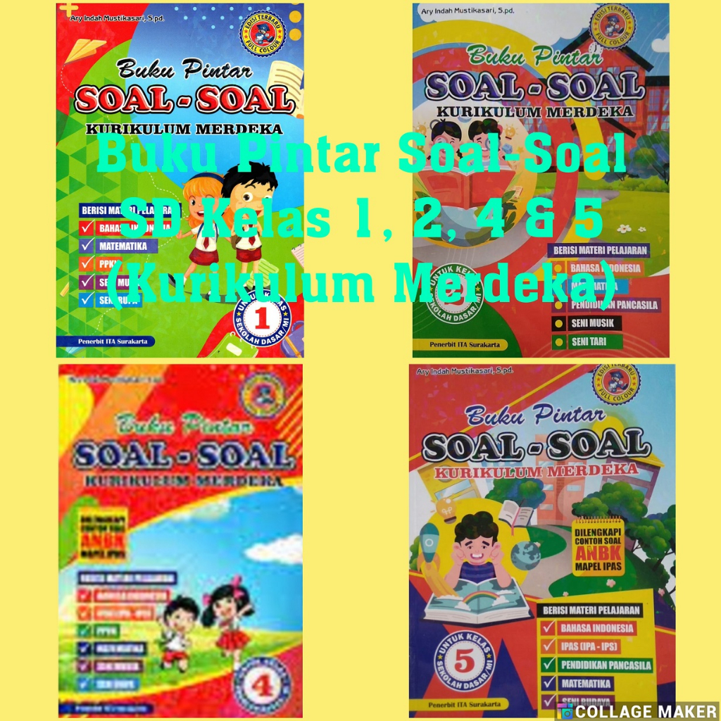 Jual Buku Pintar Soal-Soal SD Kelas 2, 4 & 5 - Kurikulum Medeka (Full Warna) | Shopee Indonesia