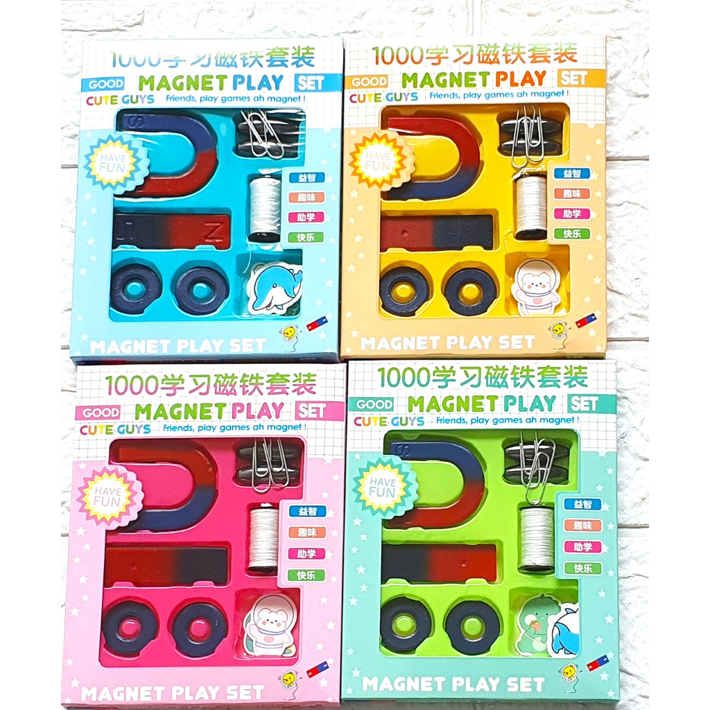 Jual Magnet Set Play Benang /Magnet Mainan Anak / Besi Berani | Shopee ...