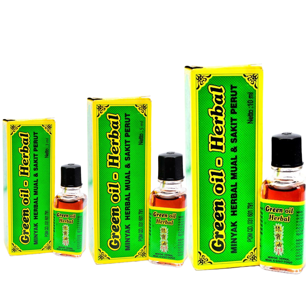 Jual Minyak angin green oil 3ml | Shopee Indonesia