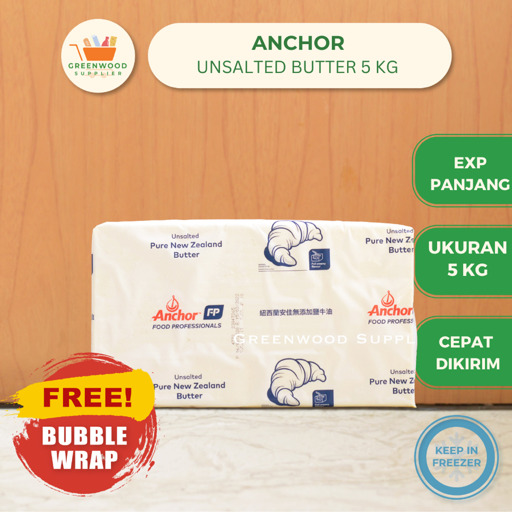 Jual Unsalted Butter Anchor 5kg (IMPORT HALAL) | Shopee Indonesia
