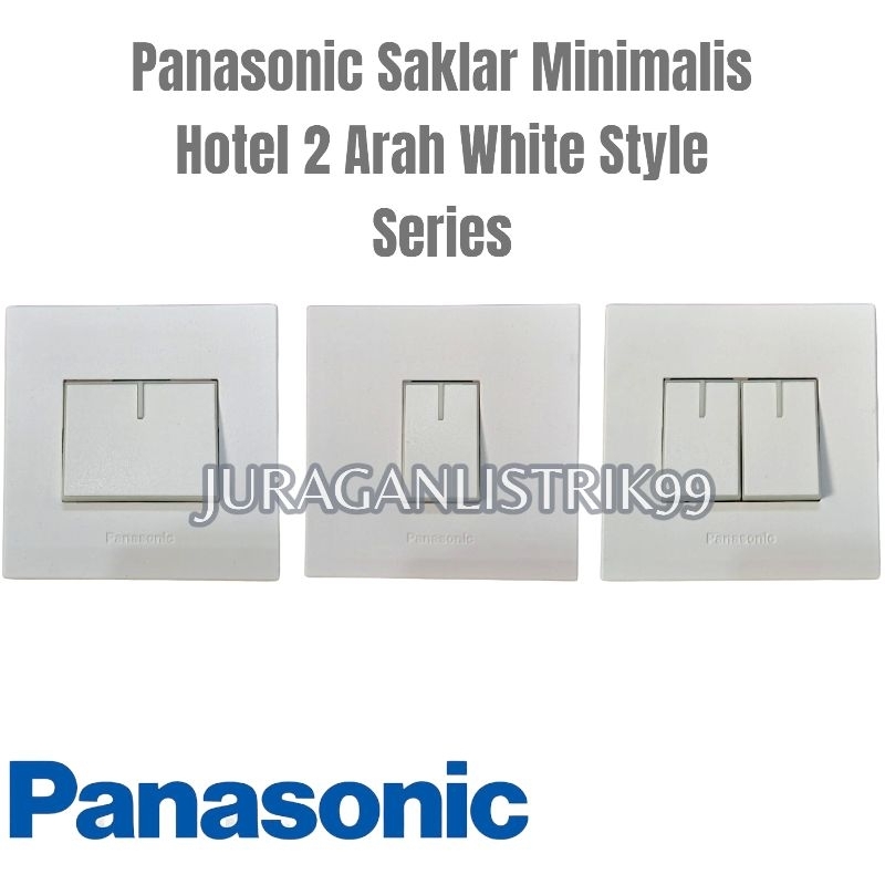 Jual PANASONIC SAKLAR TUNGGAL / SERI HOTEL 2 ARAH WESJ PUTIH MINIMALIS ...